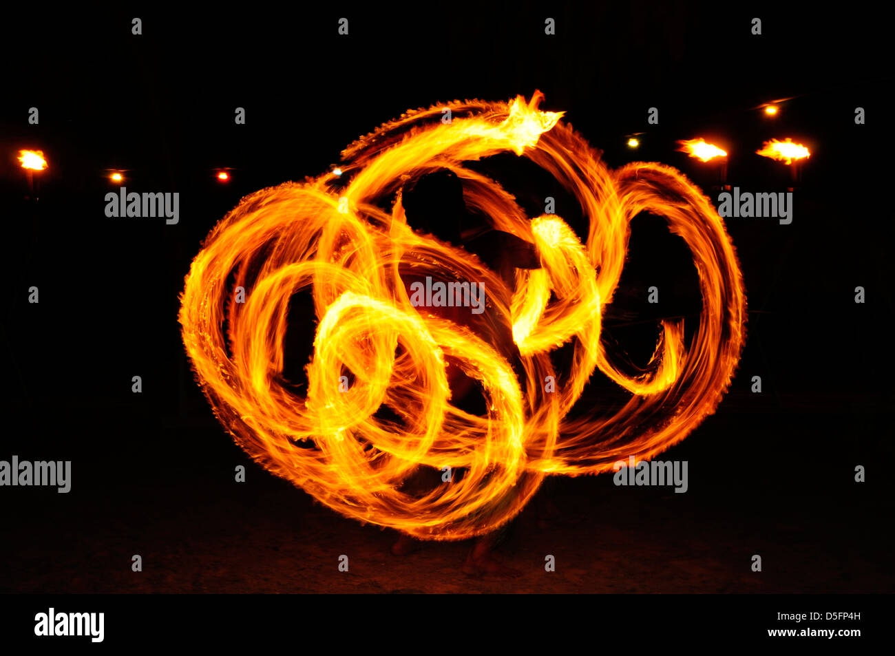Fire dancing, Nadi Beach, Viti Levu, Fiji Stock Photo - Alamy