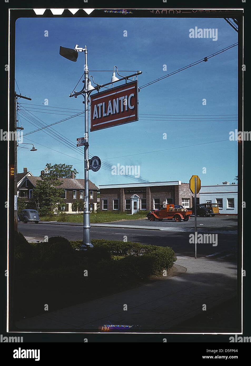 A street scene in Southington, Connecticut, featuring the building of ...