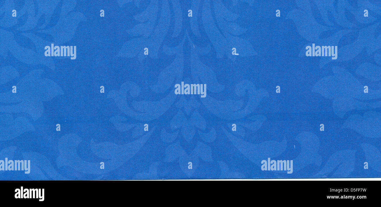old blue and ornamental wallpaper background Stock Photo - Alamy