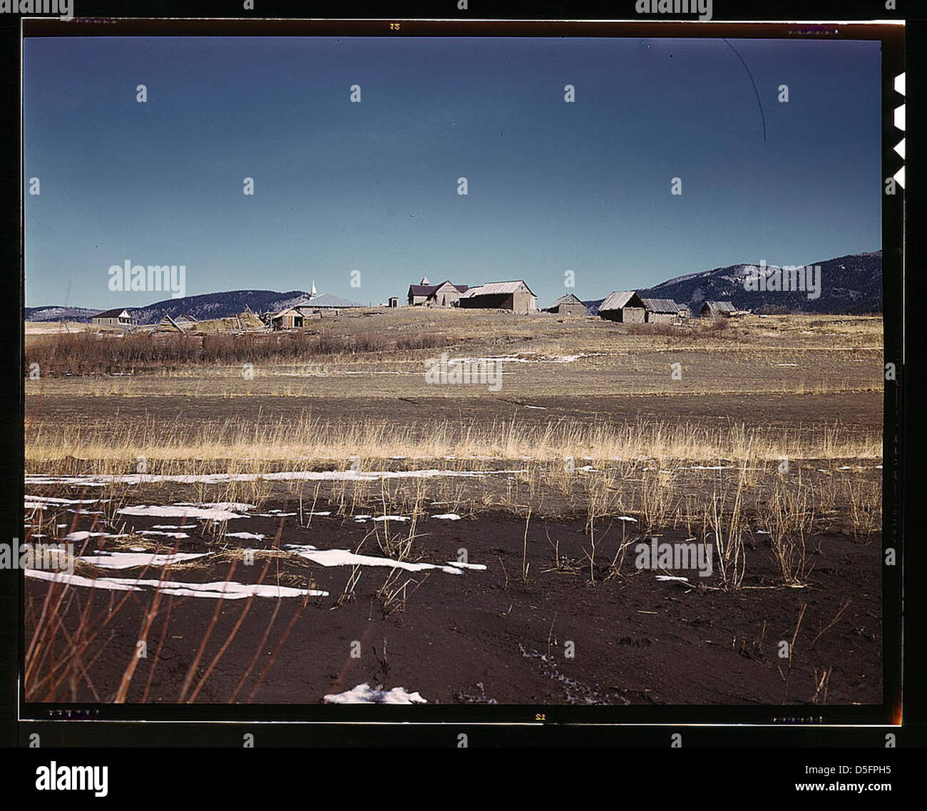 An abandoned farmstead in Chacon, Mora County, New Mexico, photographed ...