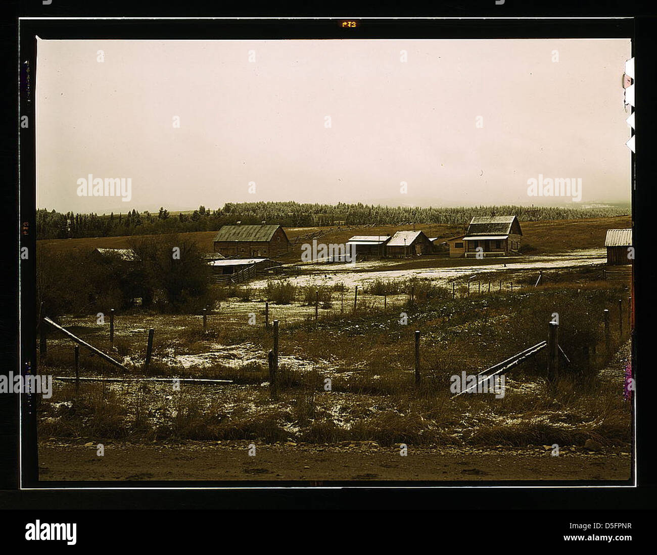 A photograph showing the Ben Bow Mill in Stillwater County, Montana ...