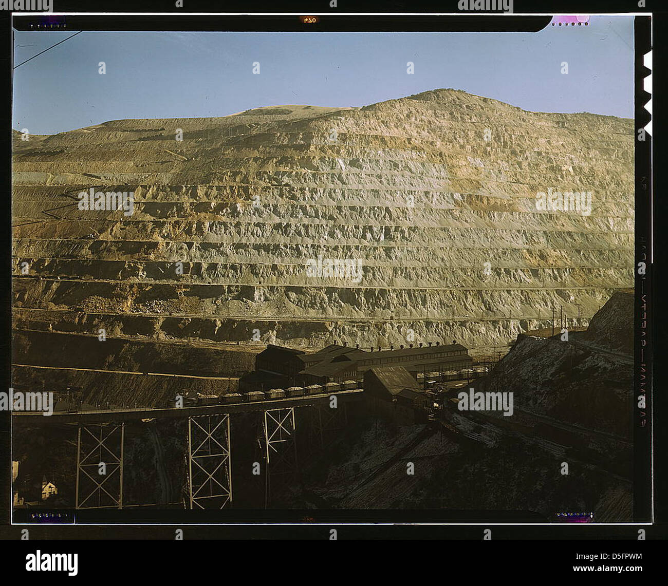 Open-pit workings of the Utah Copper Company, Bingham Canyon, Utah ...
