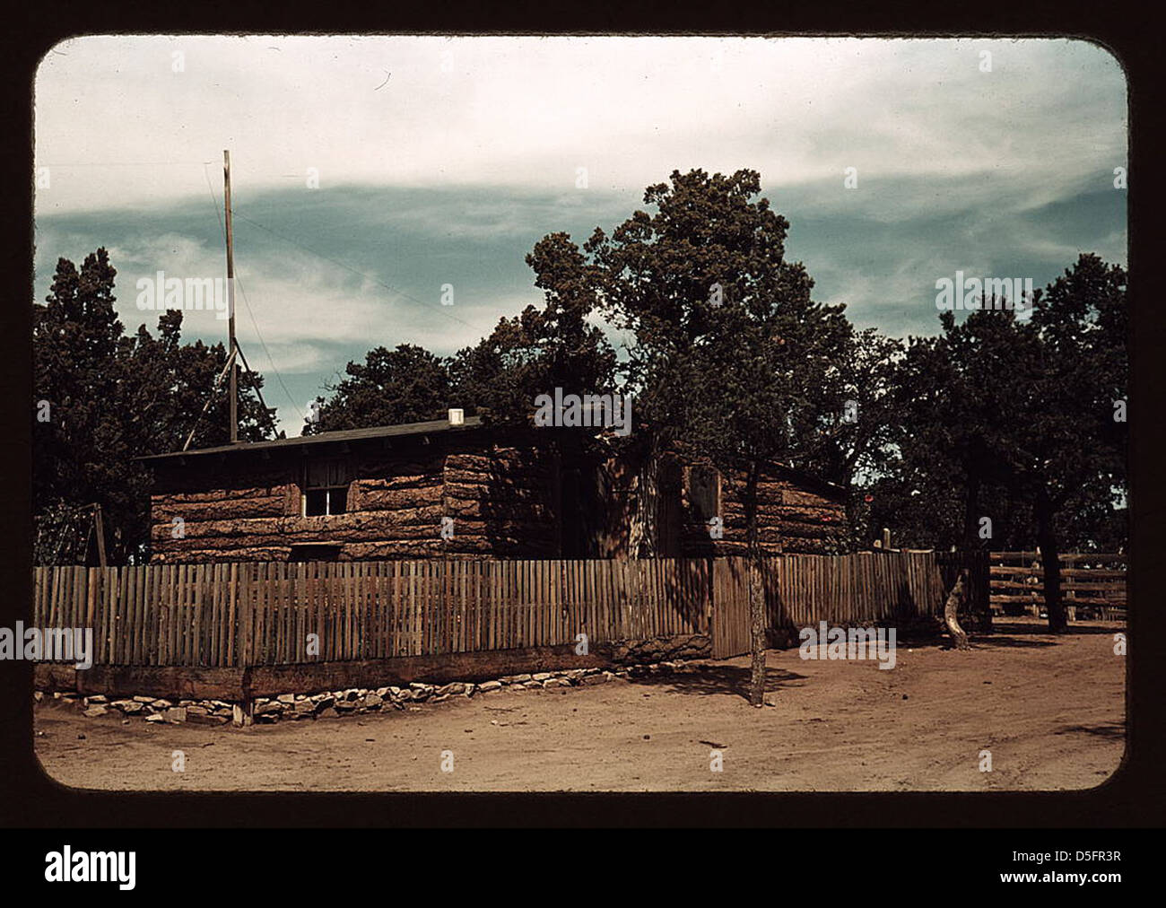 Jim Norris, a homesteader in Pie Town, New Mexico, is seen in front of ...