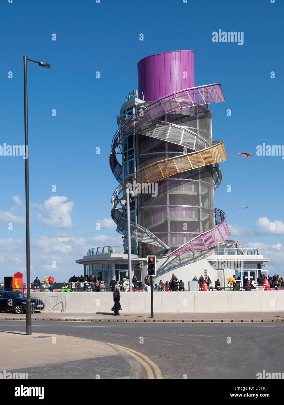 The Redcar Beacon, vertical Pier or observation tower completed in ...