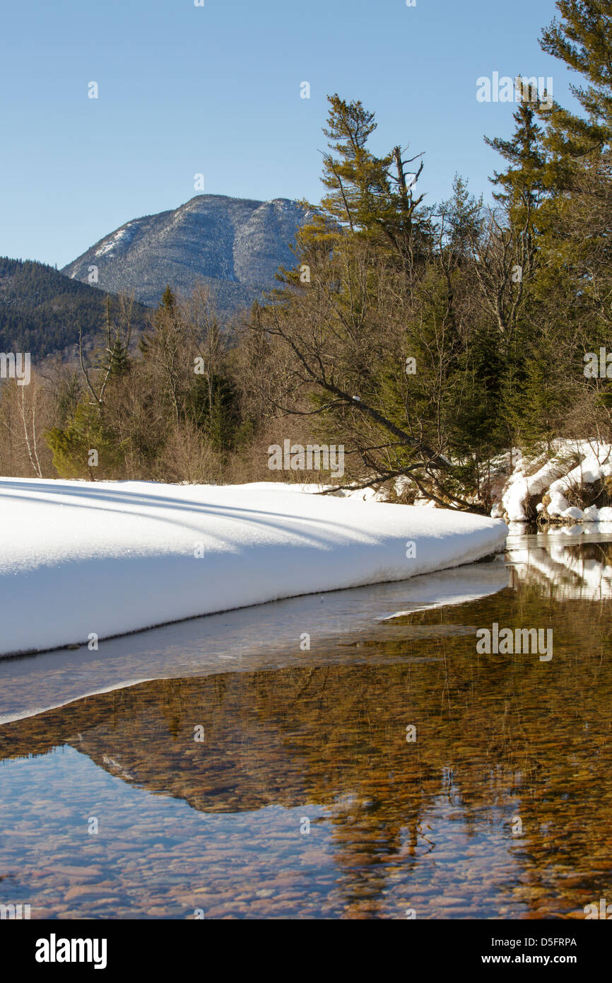 Swift River during the winter months in Albany, New Hampshire USA Stock ...