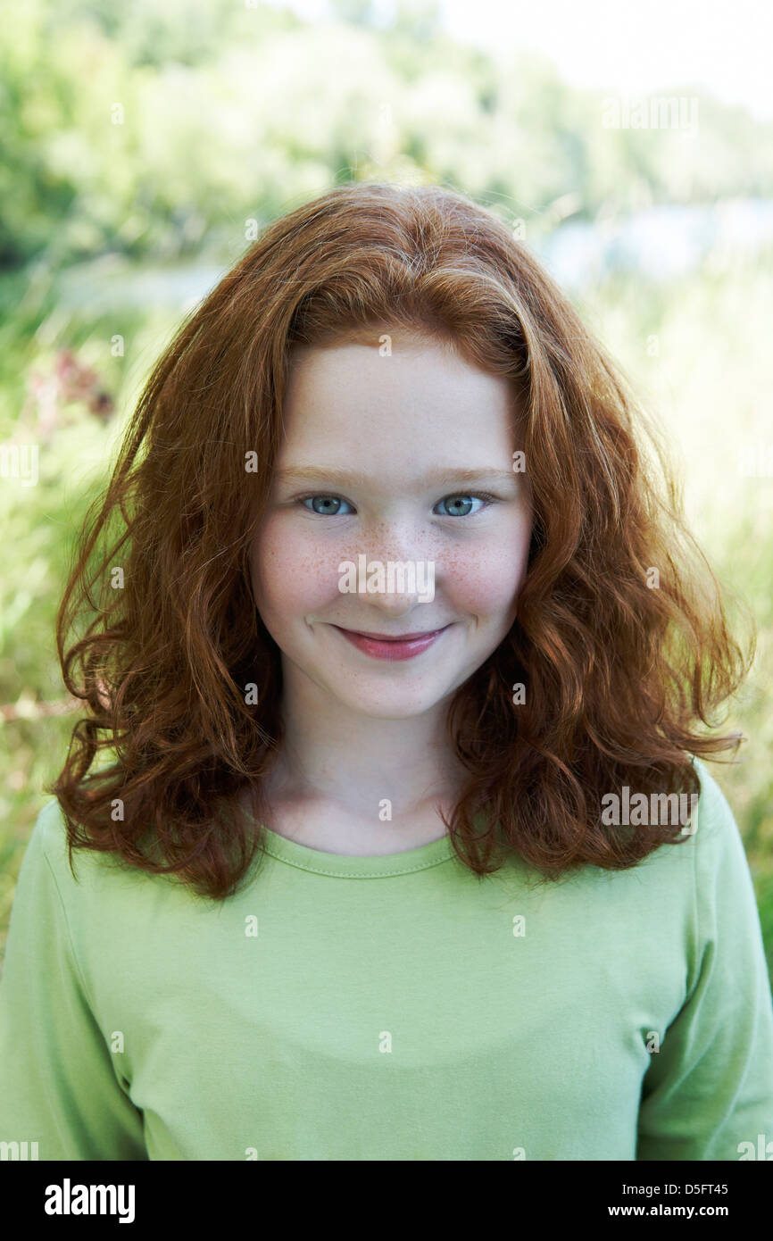 Beautiful red haired girl Stock Photo - Alamy
