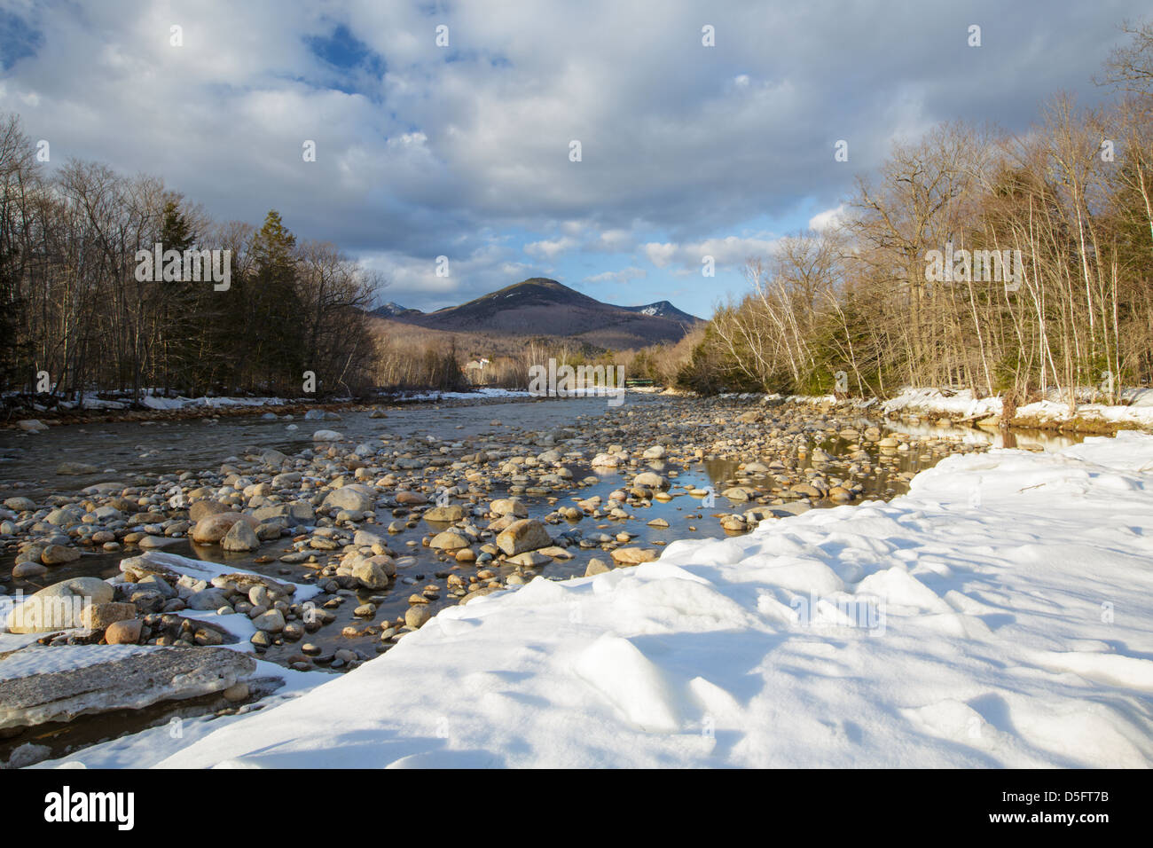 East Branch of the Pemigewasset River during the spring months in ...