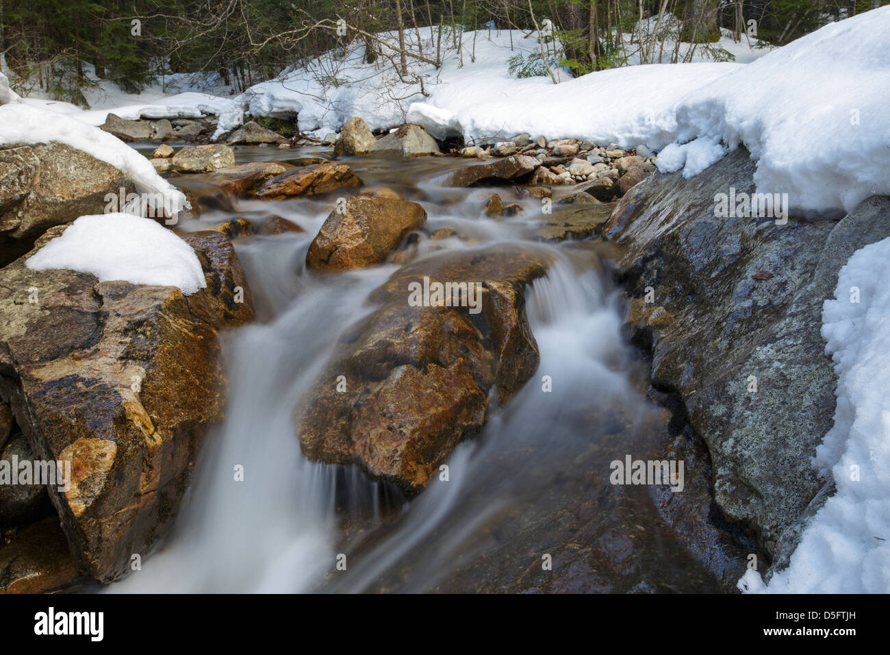 Franconia Notch State Park - The Pemigewasset River just above "The ...