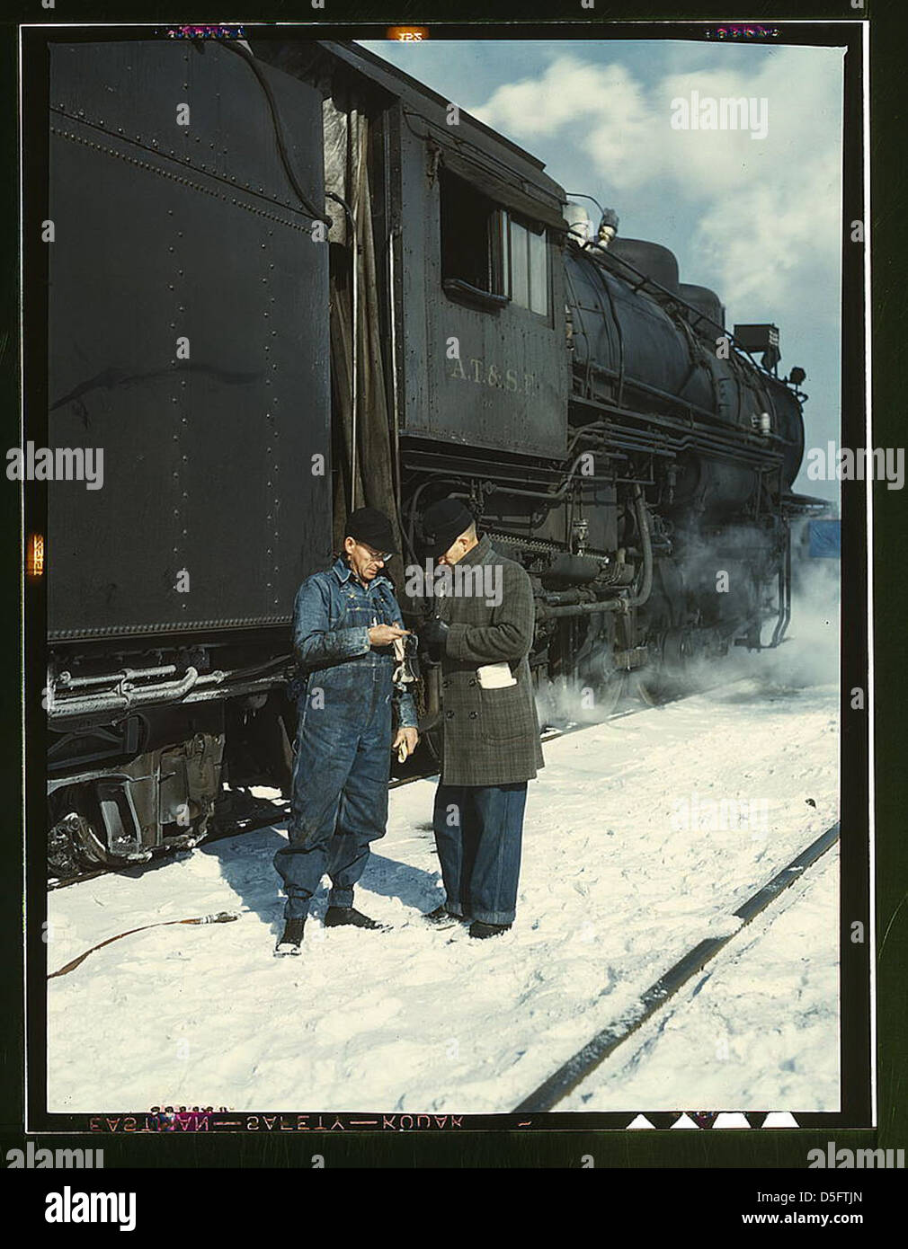 Old time train conductor hi-res stock photography and images - Alamy