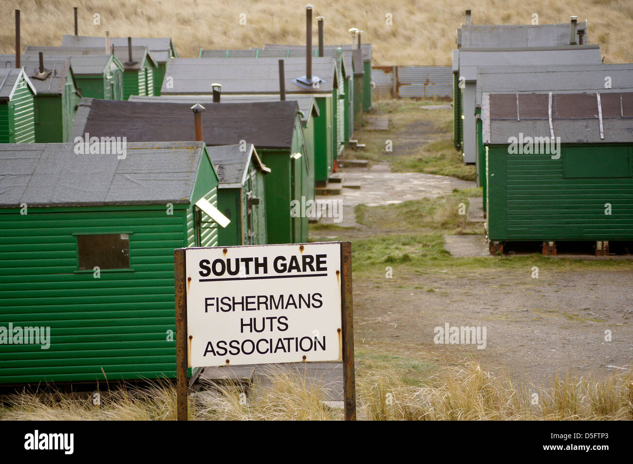 Fishermen's Huts in Redcar, Teesside Stock Photo - Alamy