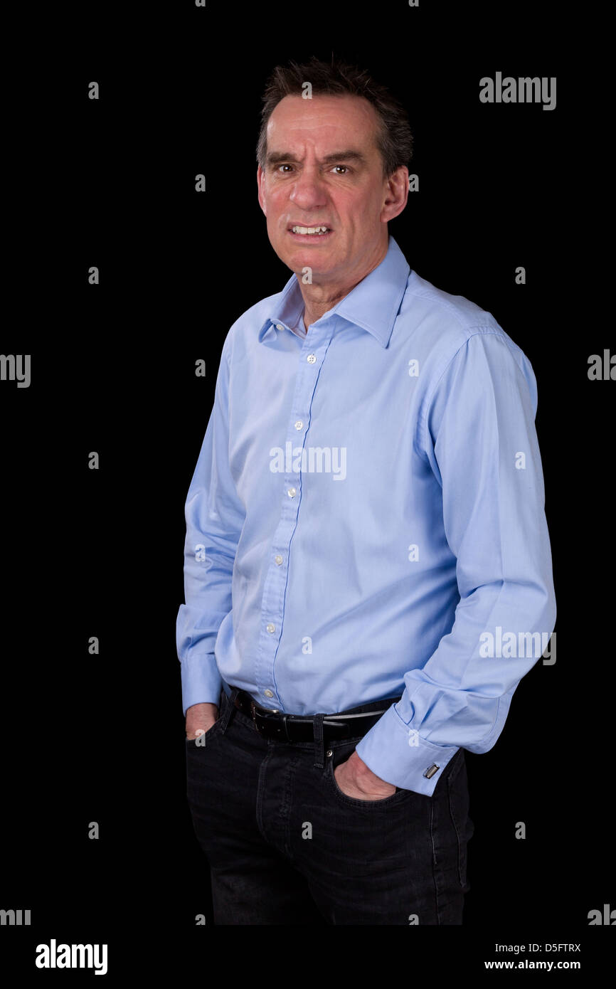 Scowling man hi-res stock photography and images - Alamy