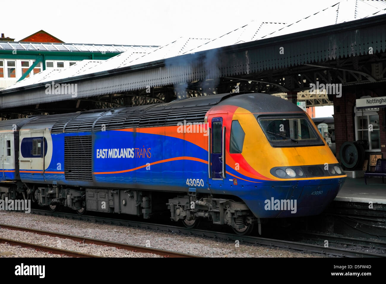 East Midlands Trains 43050 Nottingham Station, Nottinghamshire, England ...