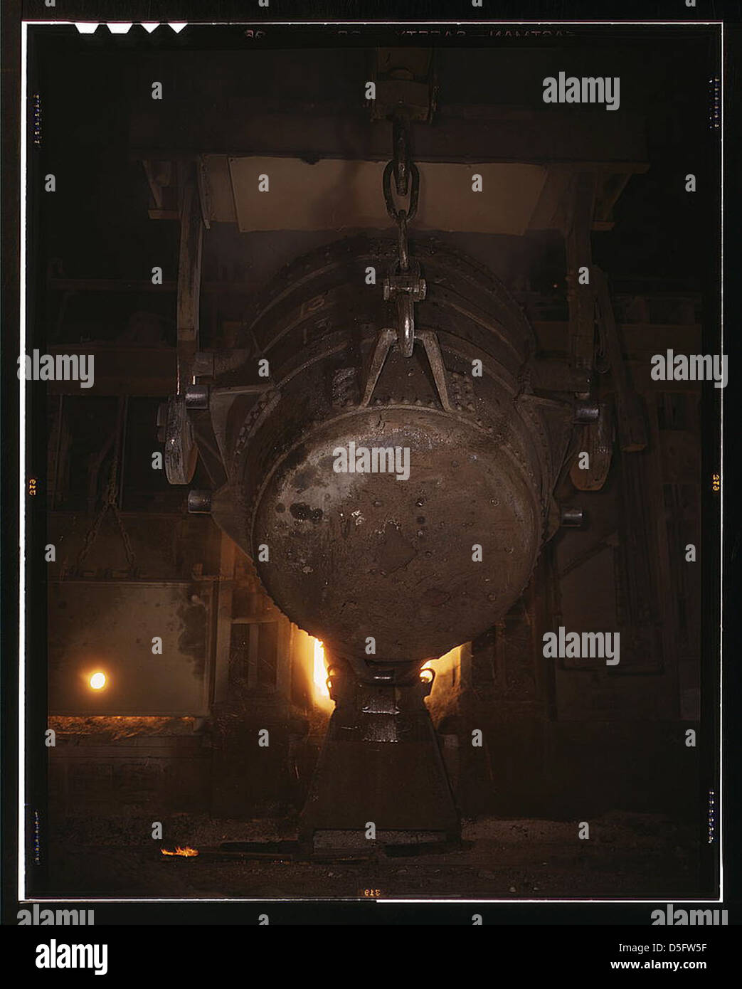 Molten steel ladle hi-res stock photography and images - Alamy