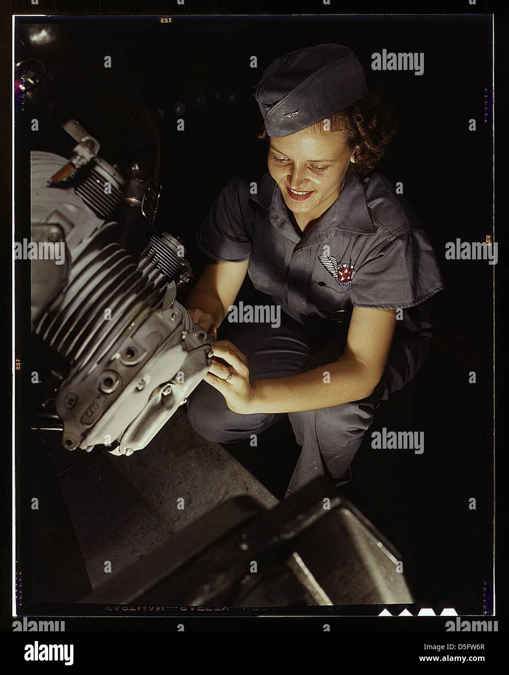 Mary Josephine Farley, a mechanic at the Naval Air Base in Corpus ...