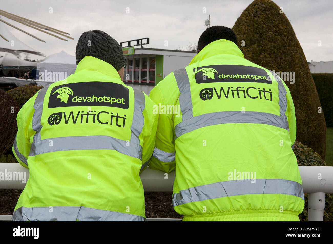 Wi Fi advertising at the Chester Food and Drink festival Stock Photo ...