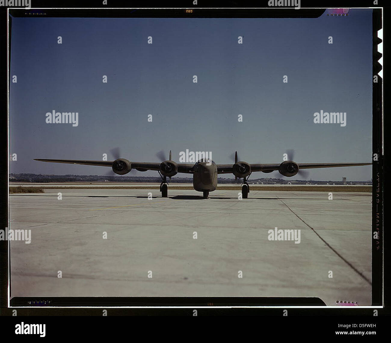 A C-87 transport plane, just off the assembly line, at the Consolidated ...