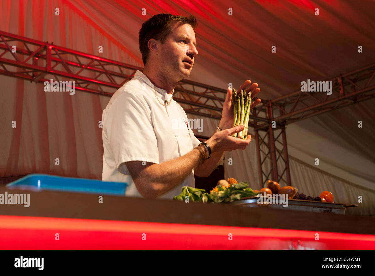 Chefs doing food preparation demonstrations Stock Photo - Alamy