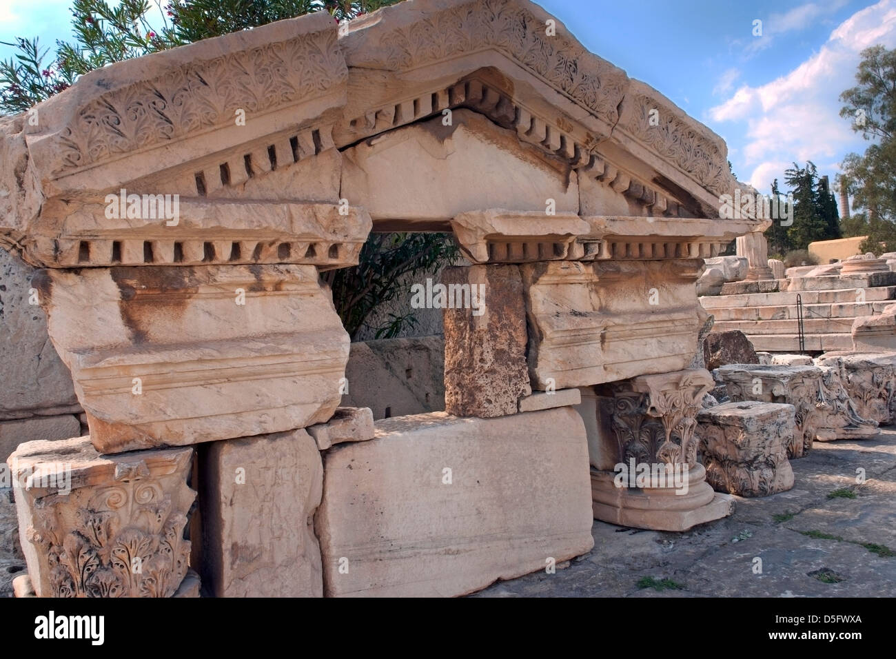 The excavations of Ancient Eleusis, the site of the Eleusinian ...