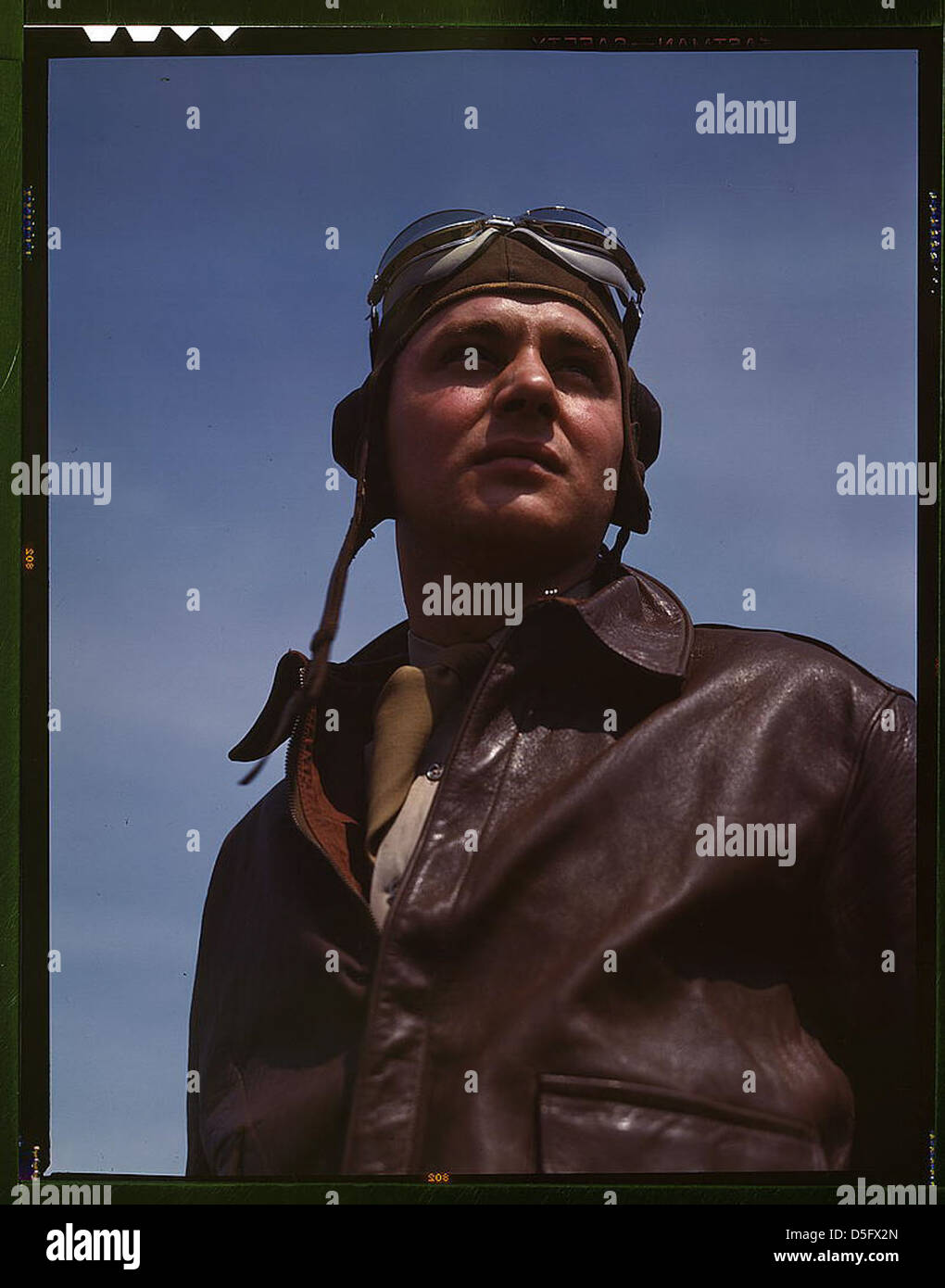 This photograph from May 1942 shows a bomber pilot preparing to board ...