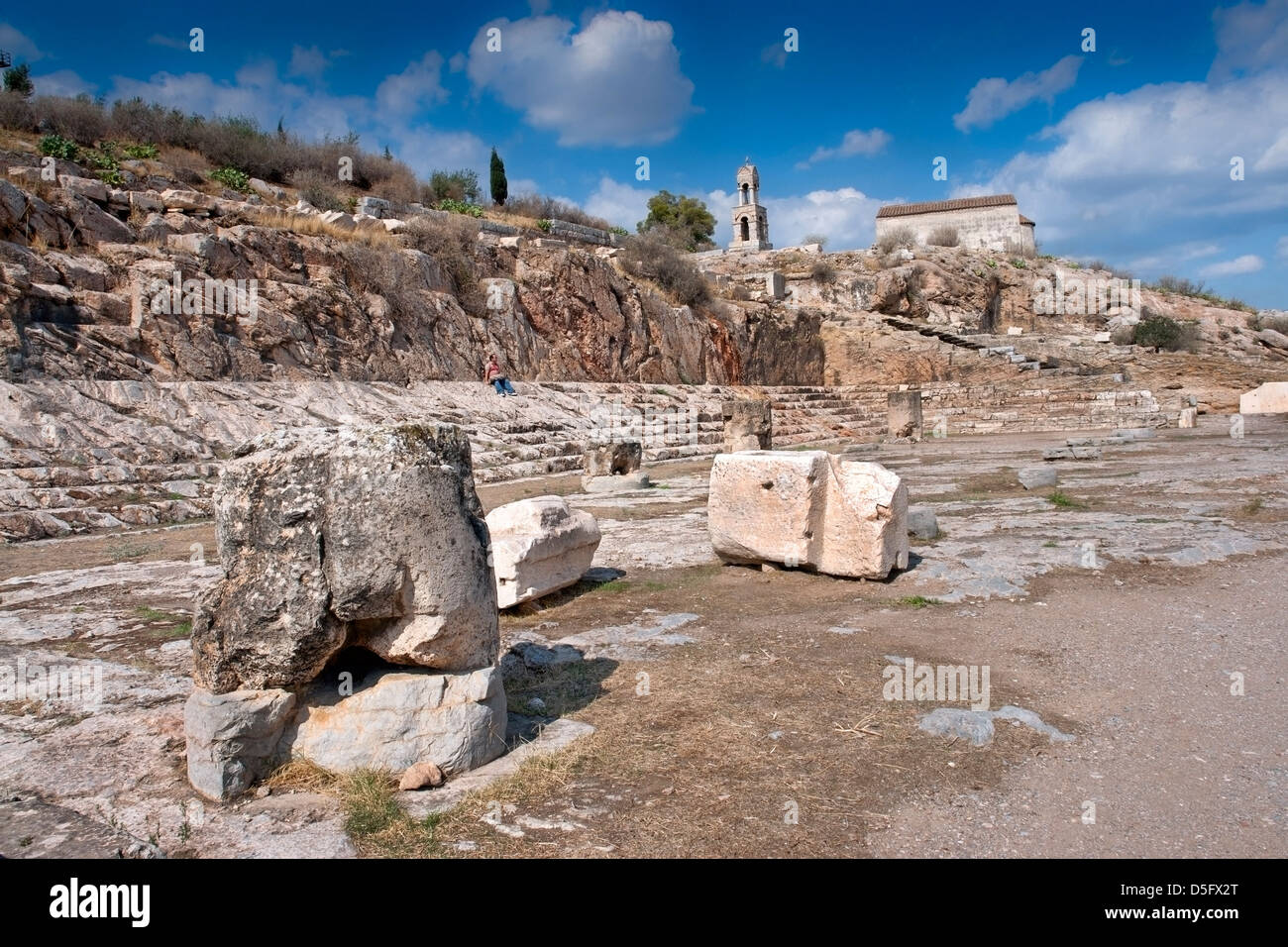 The excavations of Ancient Eleusis, the site of the Eleusinian ...