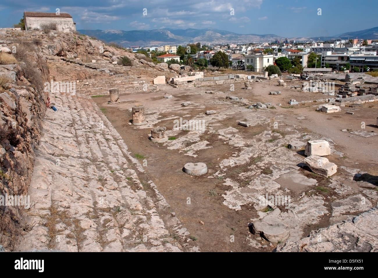 The excavations of Ancient Eleusis, the site of the Eleusinian ...