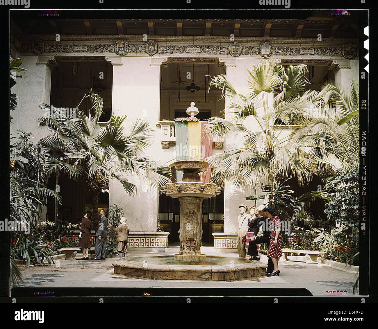 The courtyard of the Pan American Building in Washington, D.C. is shown ...