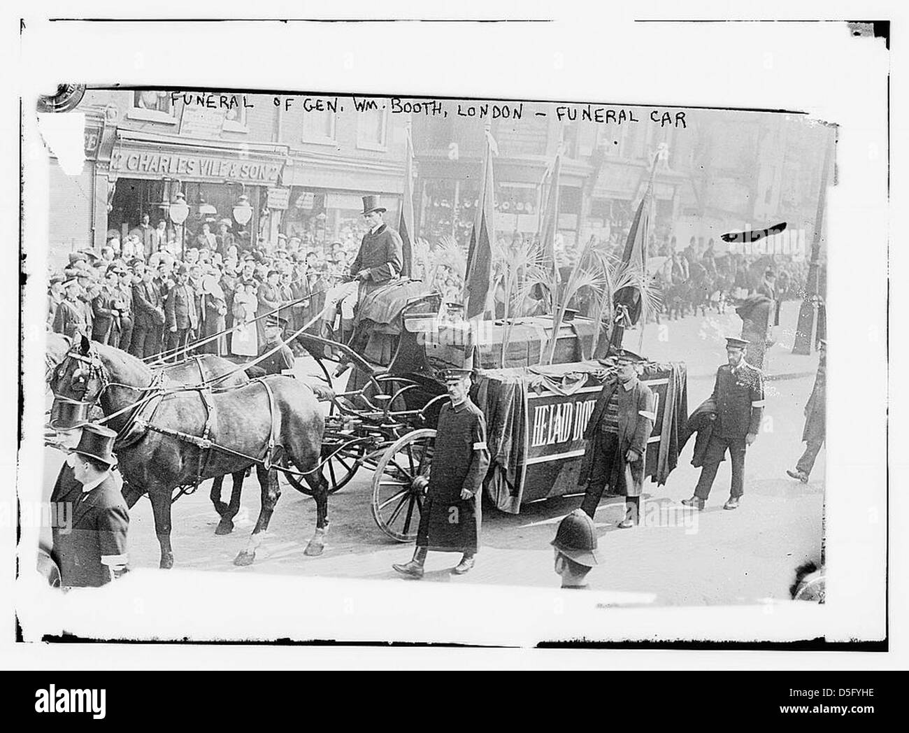 The funeral of General William Booth, founder of the Salvation Army, is ...