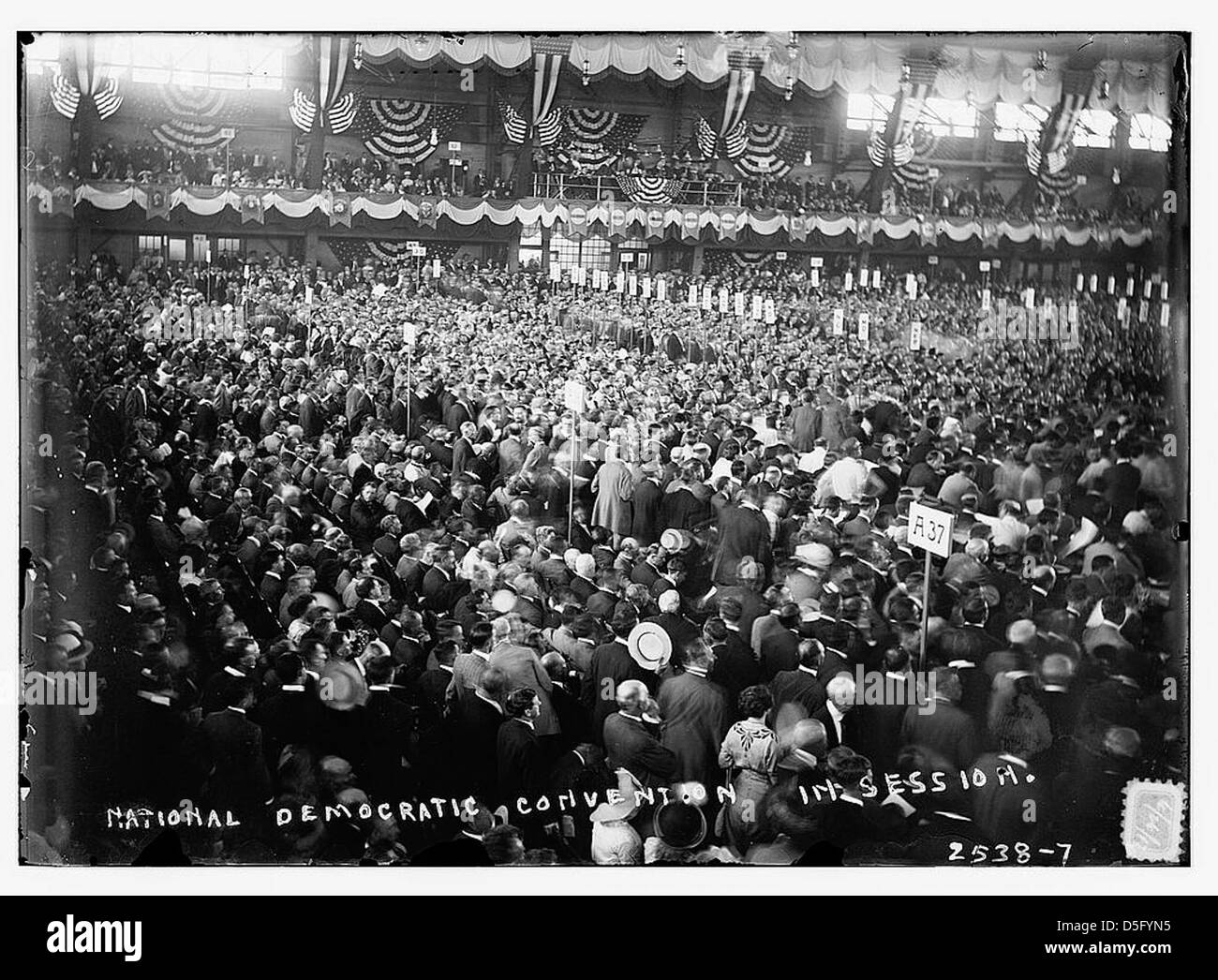 The National Democratic Convention of 1912 in Baltimore is depicted in ...