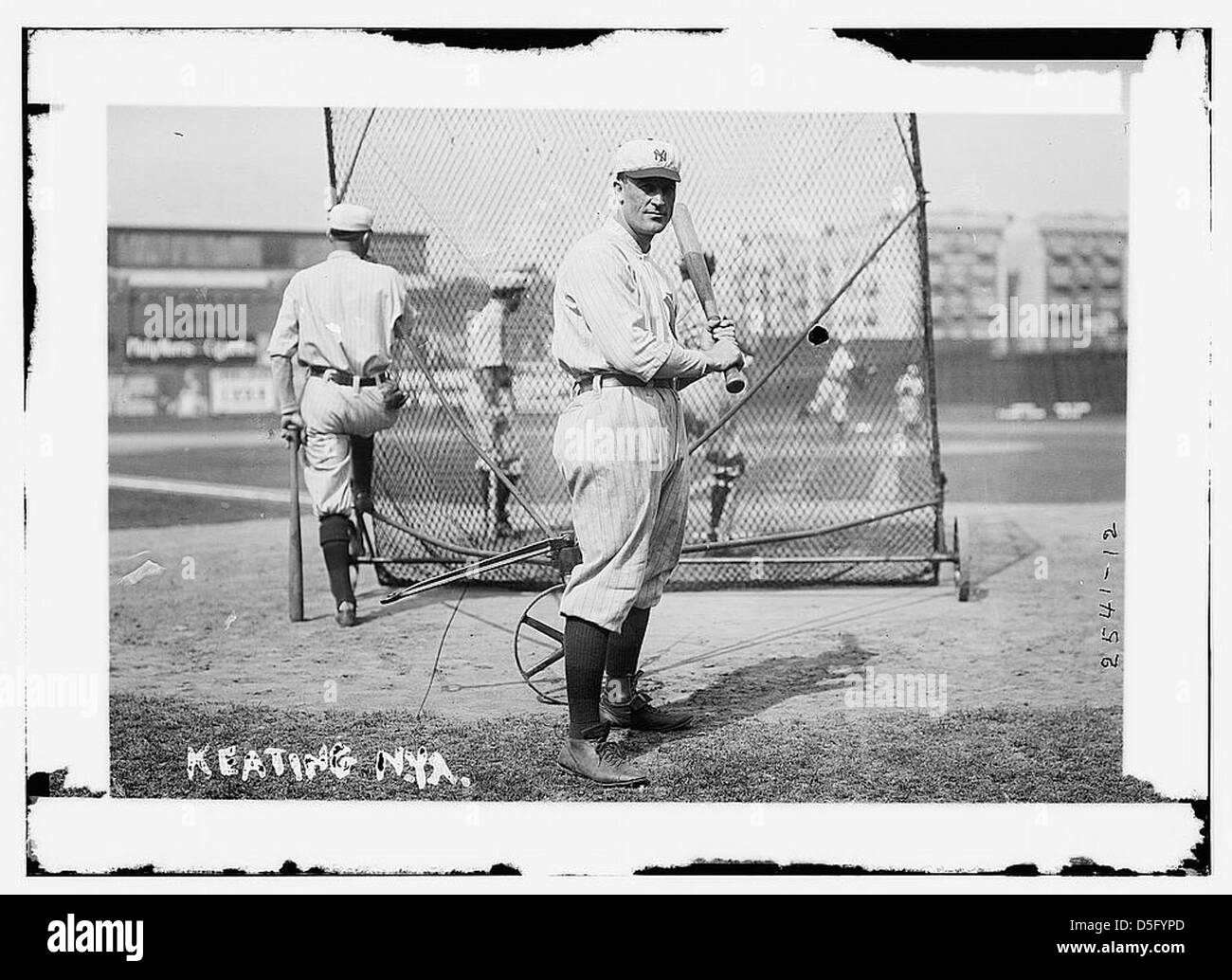 A photograph of Roy Hartzell, a player for the New York Highlanders ...