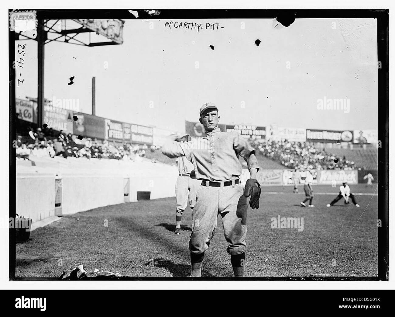This 1912 photo shows Alex McCarthy, a baseball player for the National ...