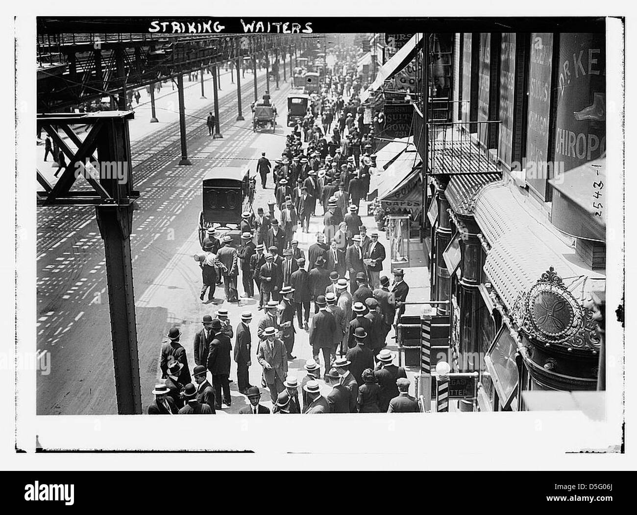Striking waiters (LOC Stock Photo - Alamy