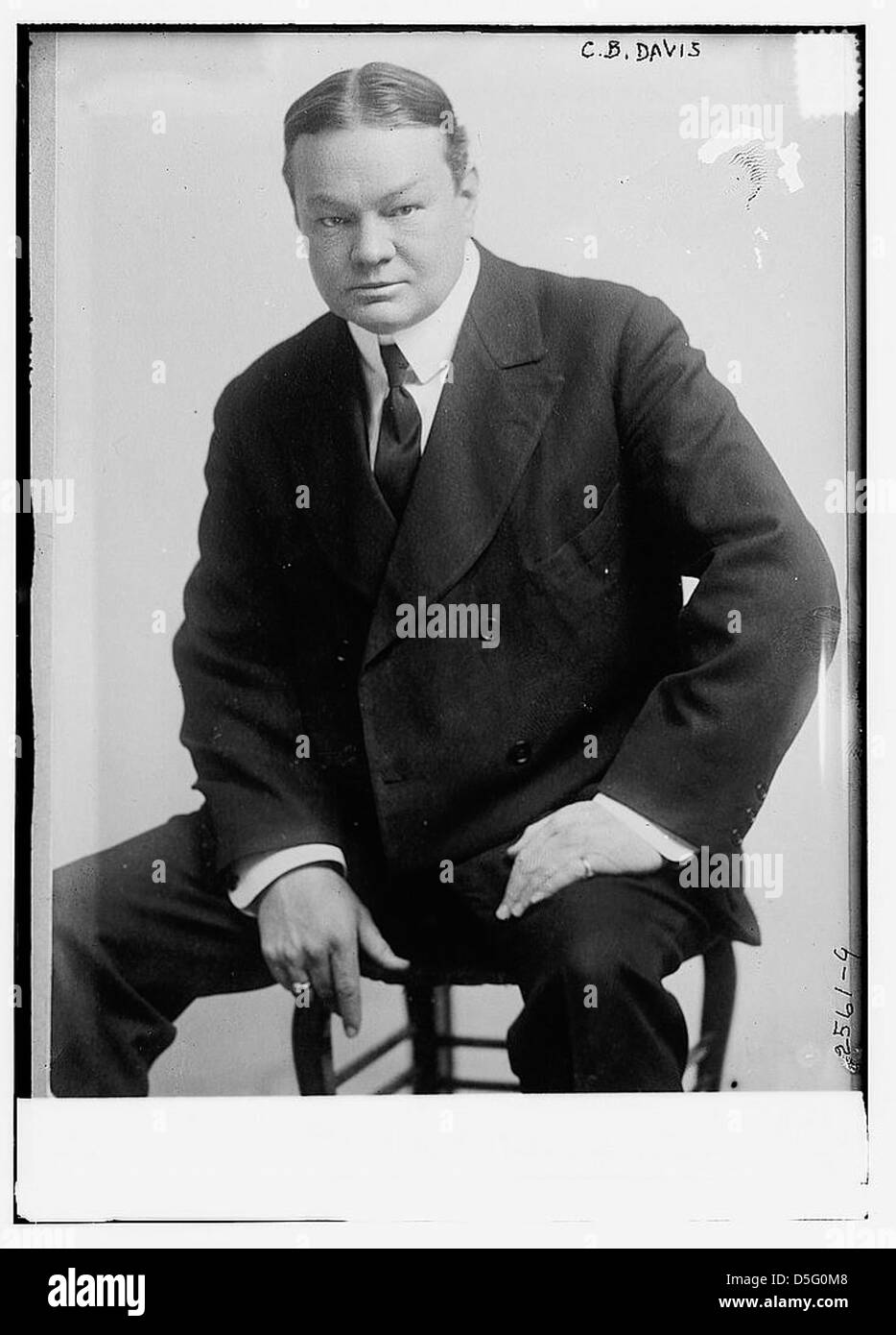 A portrait of C.B. Davis, an important figure in American history ...