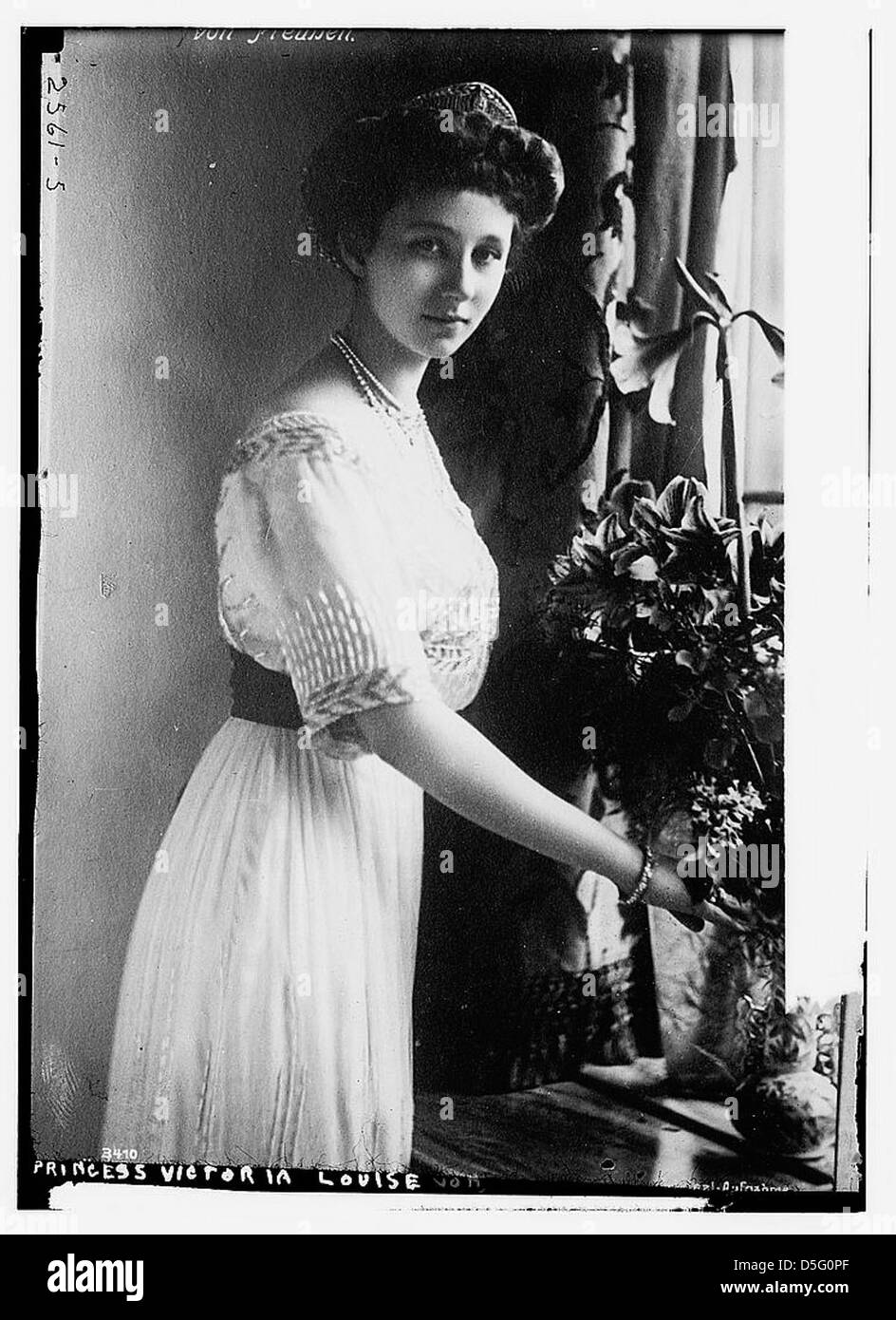 A portrait of Princess Victoria Louise of Germany, daughter of Kaiser ...