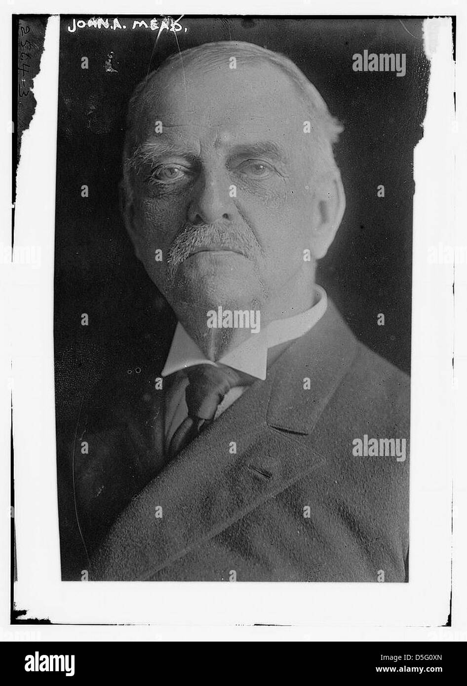 A portrait of John Mead, the Governor of Vermont, captured in the ...