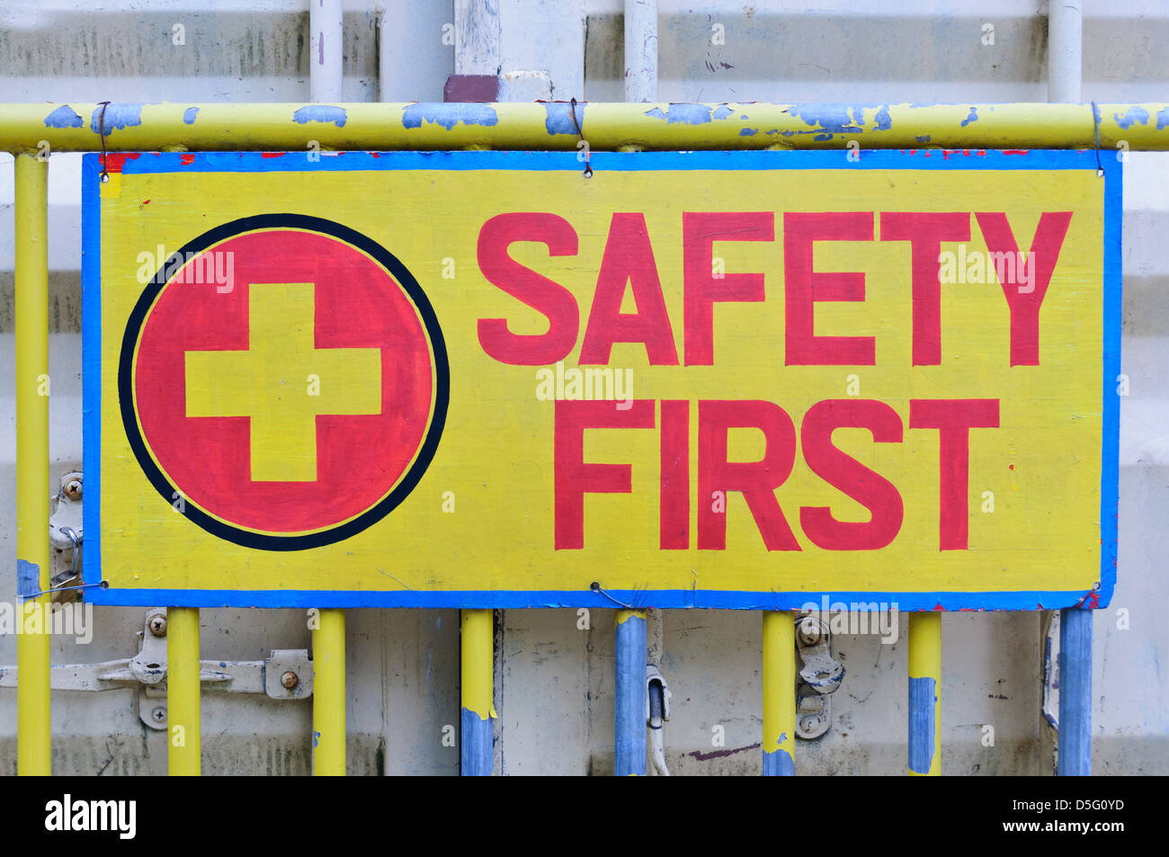 Safety first sign hi-res stock photography and images - Alamy