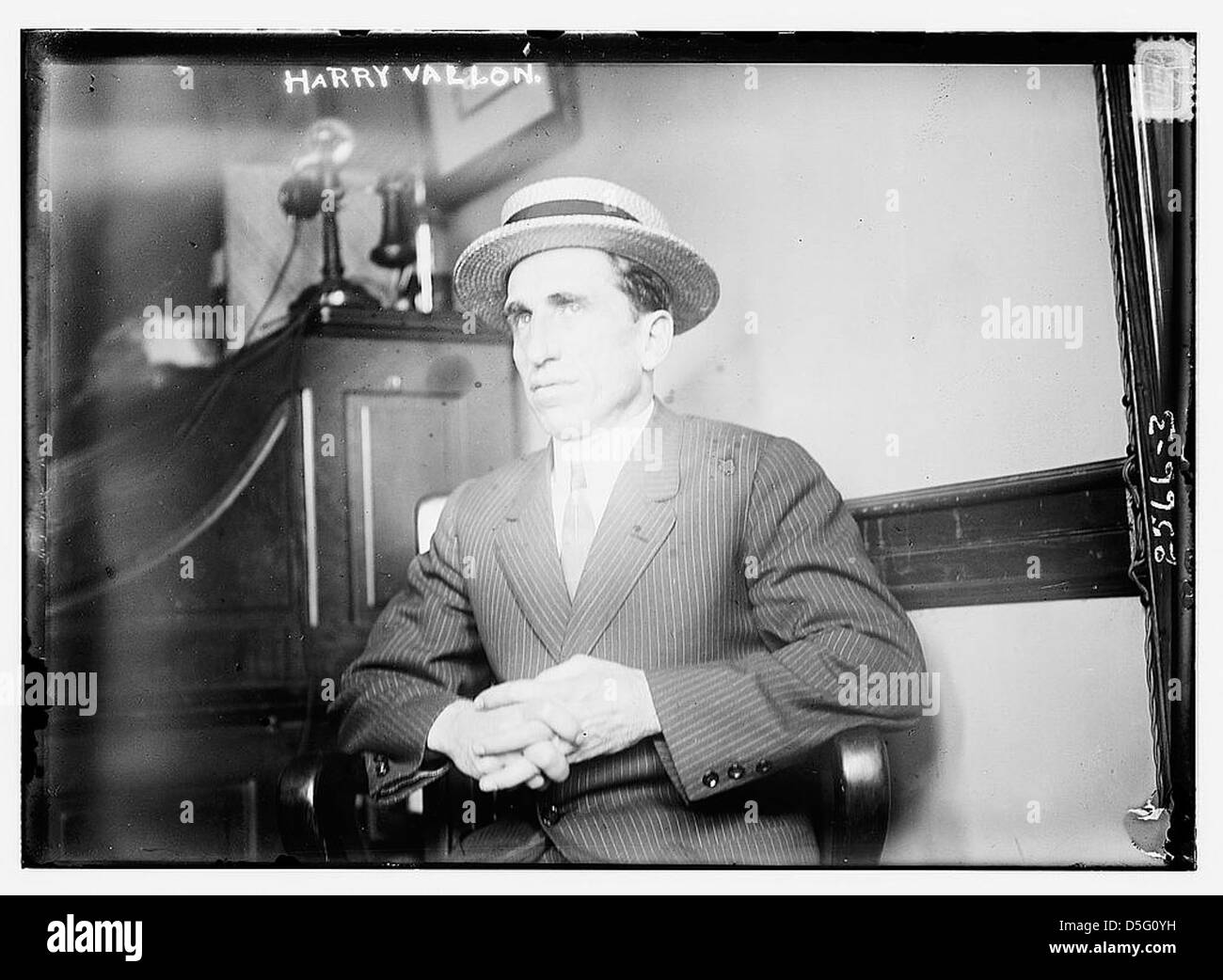 A historical photograph of Harry Vallon, connected to the famous Becker ...