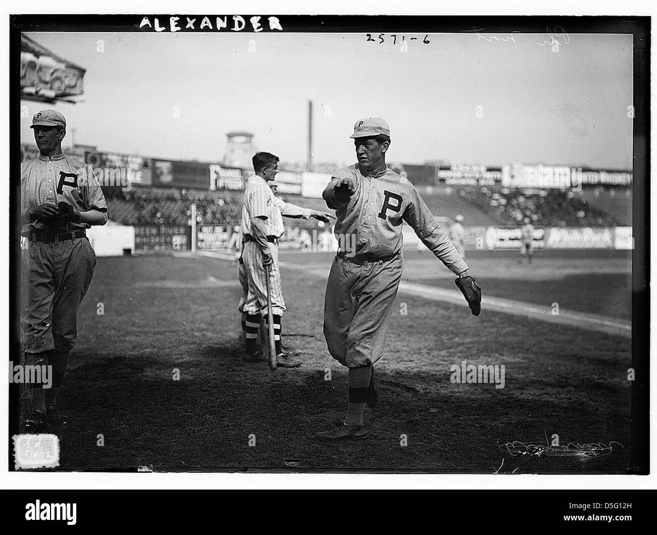 Grover Cleveland Alexander, a legendary baseball pitcher, is captured ...