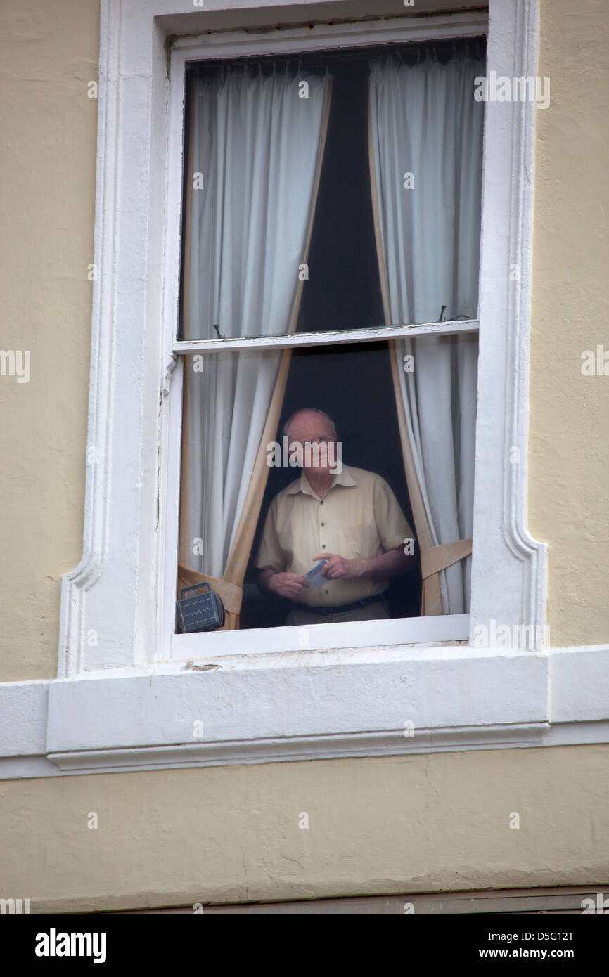 Nosey neighbour hi-res stock photography and images - Alamy