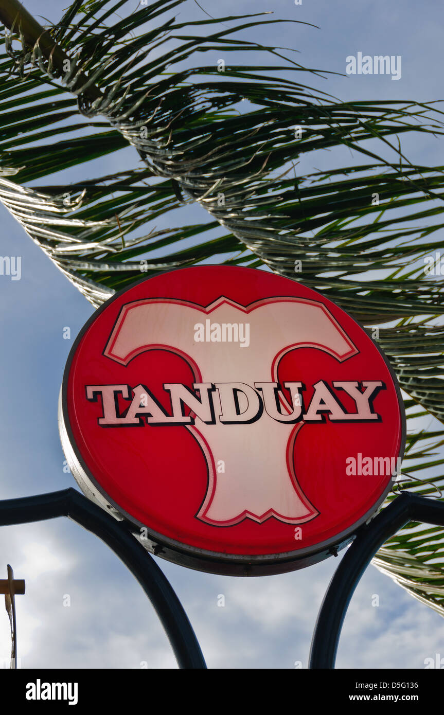 Tanduay Rhum – illuminated advertising sign with Tanduay rum logo, a ...