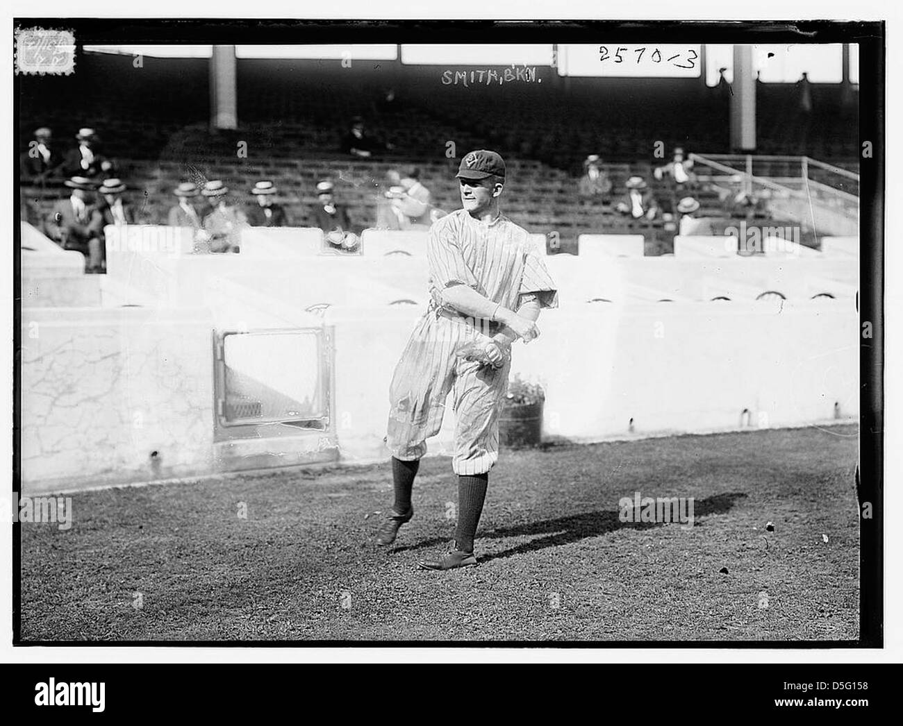 A portrait of James C. 'Red' Smith, a prominent baseball player for the ...