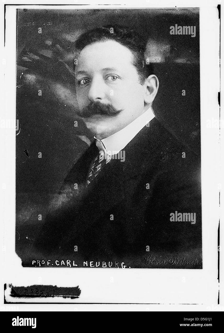 A formal portrait of Professor Carl Neuburg, a prominent biochemist ...