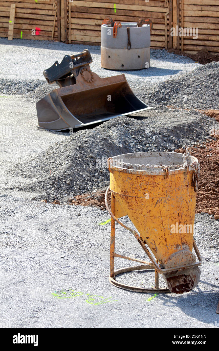 building site tools Stock Photo - Alamy
