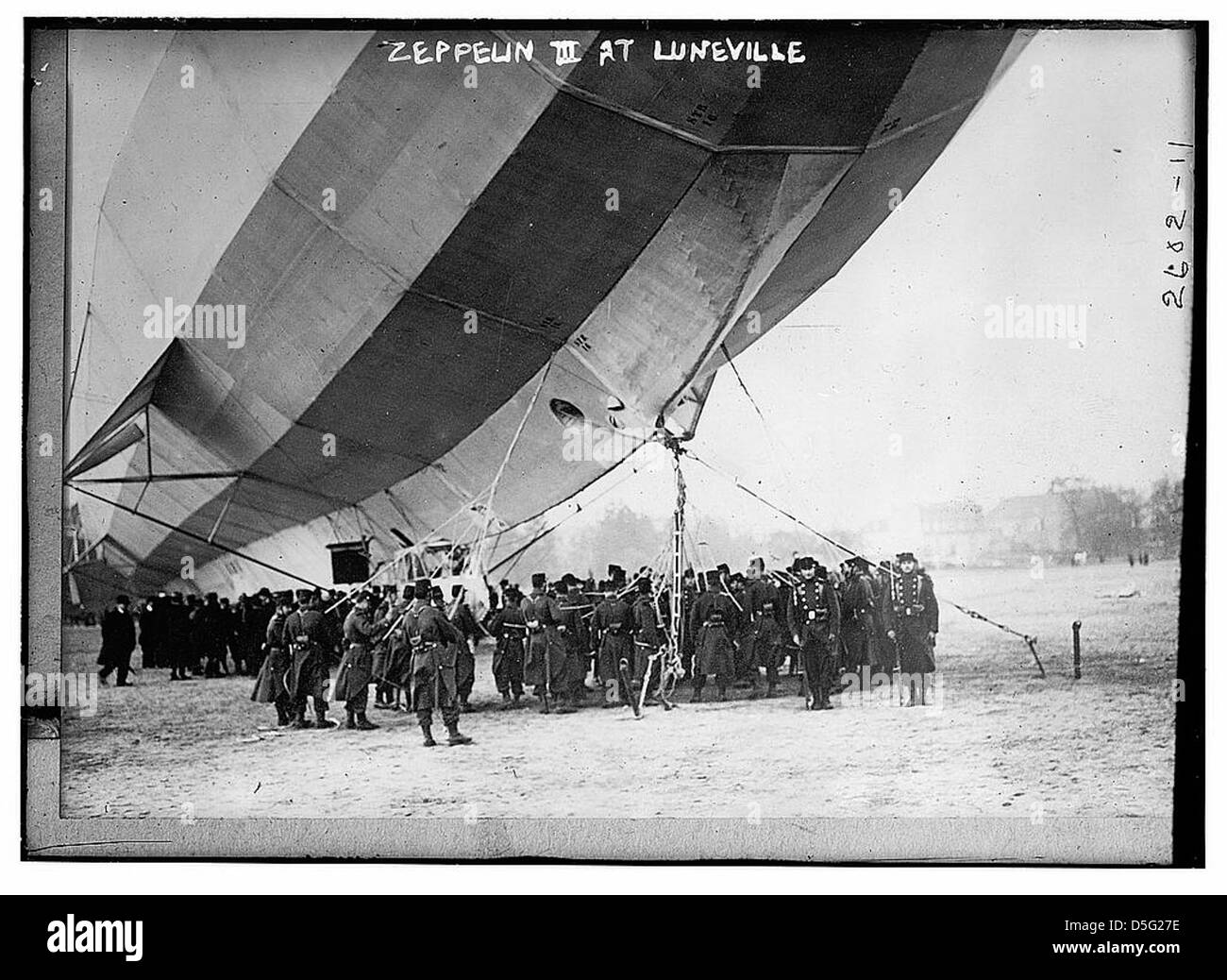 Zeppelin III at Luneville (LOC Stock Photo - Alamy