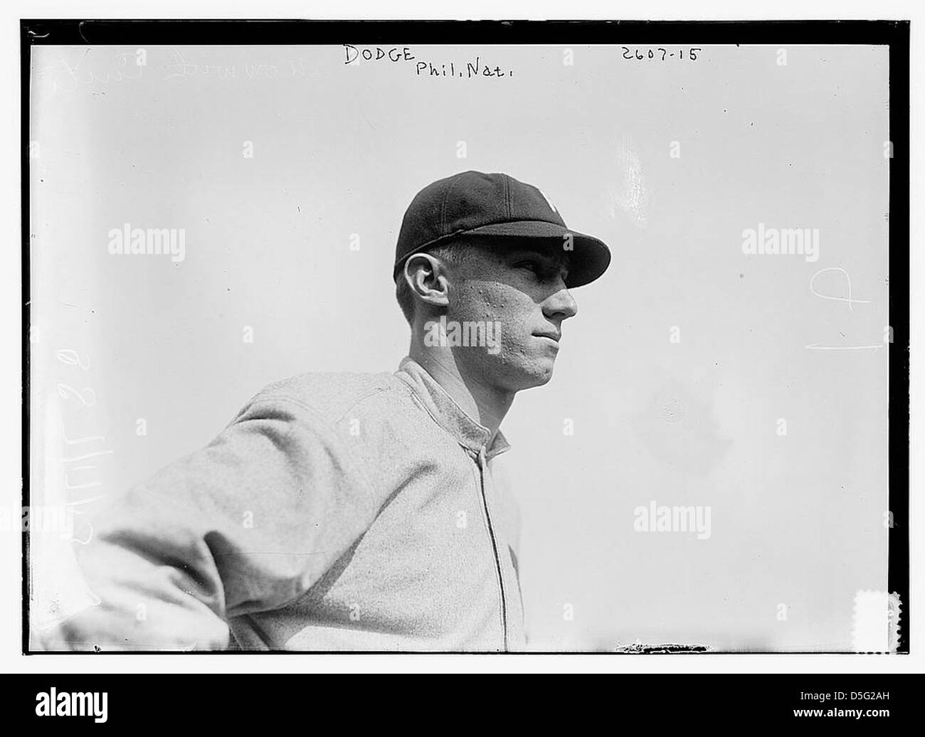 A black-and-white portrait of John Dodge, a baseball player for the ...