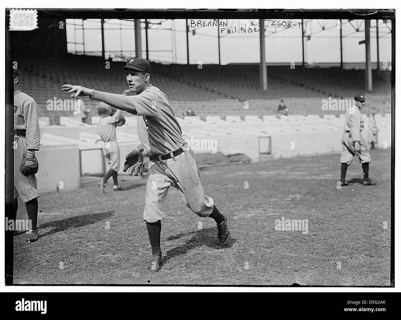 This photograph from the Library of Congress features Ad Brennan, a ...