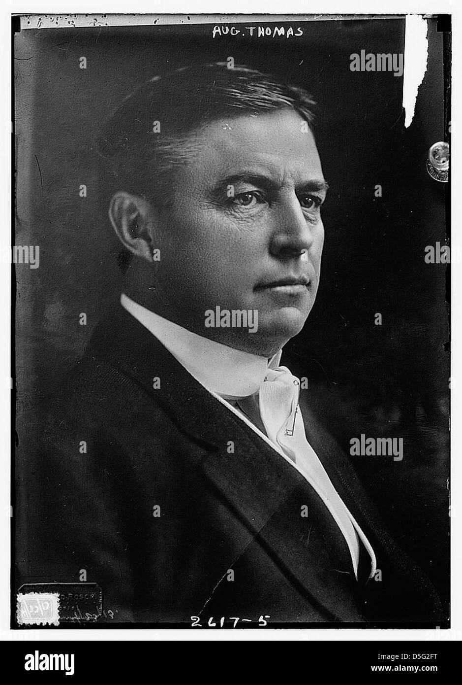 A portrait of Augustus Thomas, an American playwright. The image ...