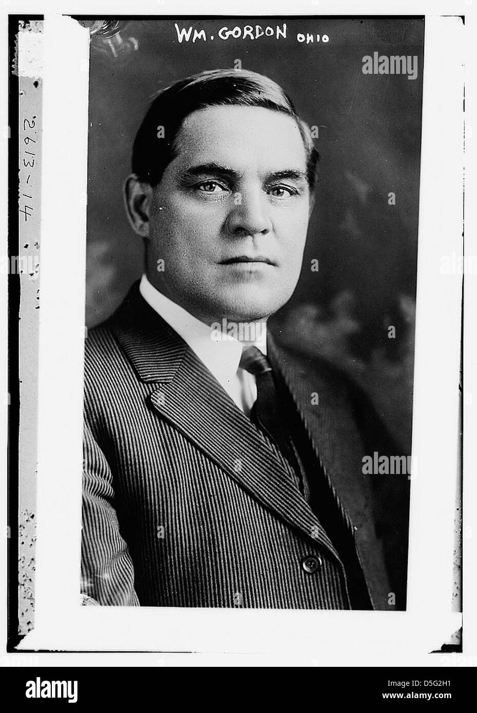 Wm. Gordon, a prominent political figure from Ohio, is captured in this ...