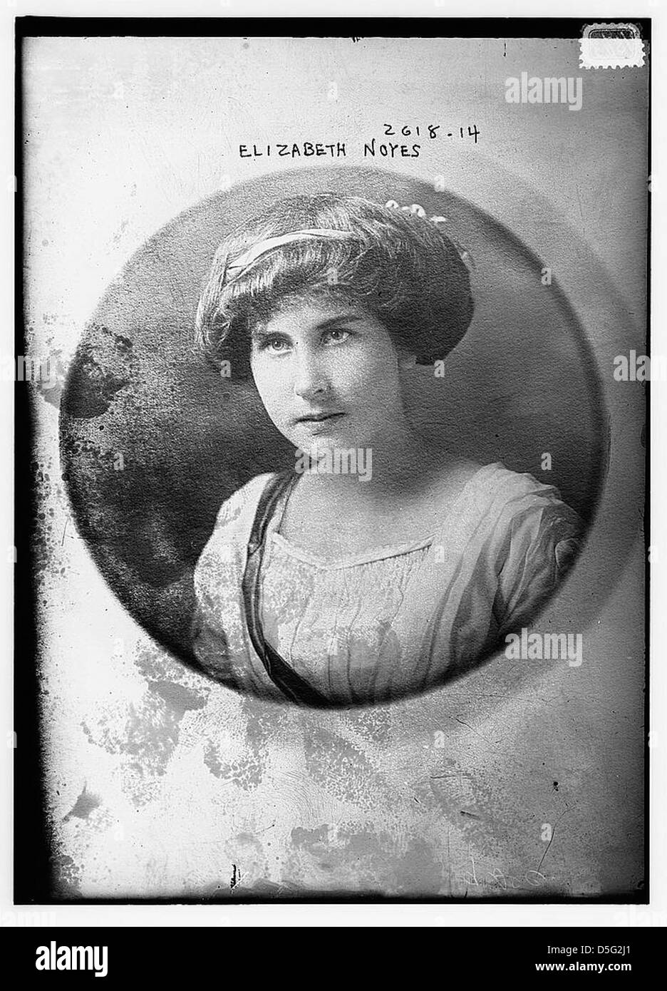 A portrait of Elizabeth Noyes, captured by Bain News Service ...