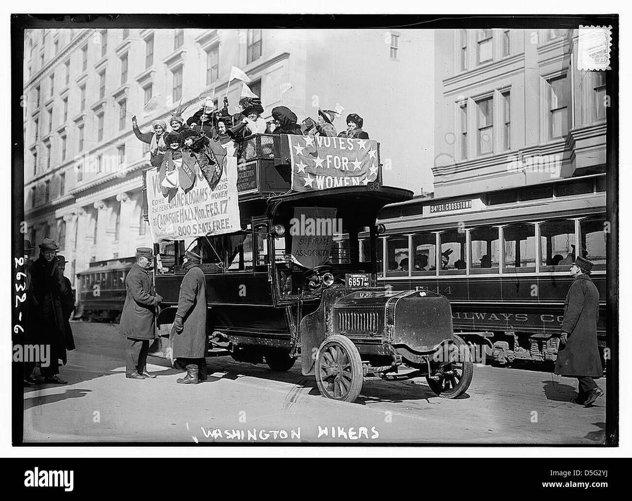 A photograph from February 10, 1913, showing Washington hikers ...