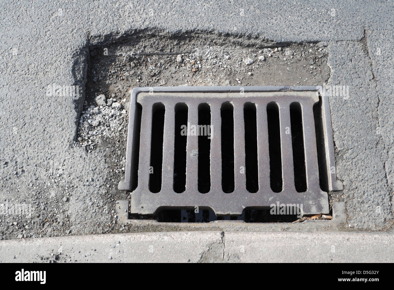 Road surface pothole on British Roads caused by frost damage, and are ...